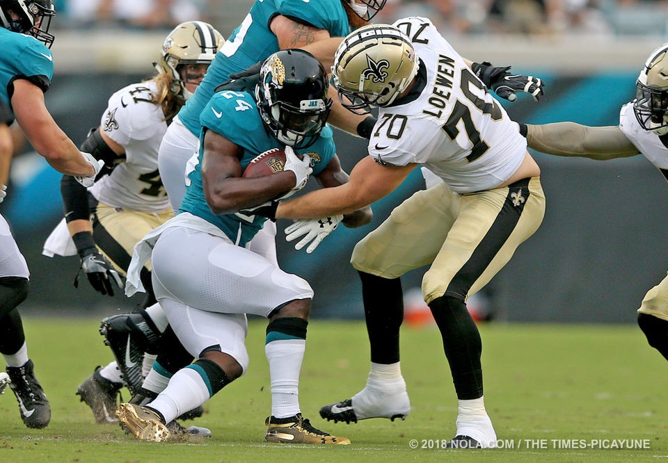 Saints' Mitchell Loewen showcasing versatility along defensive line