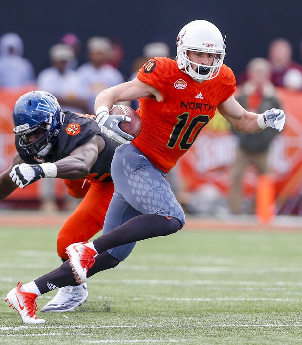 Cooper Kupp, grandson of Saints legend Jake Kupp, an NFL draft hopeful