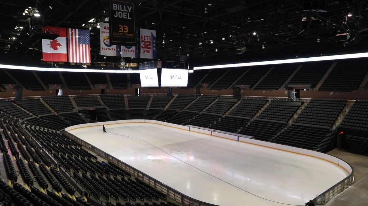 Islanders fans offered a preview of NYCB Live's Nassau Coliseum