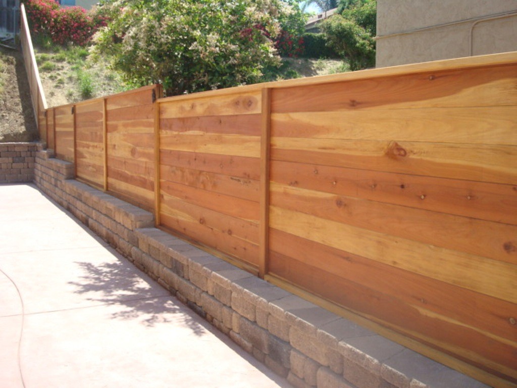 Funky Horizontal Wood Fence