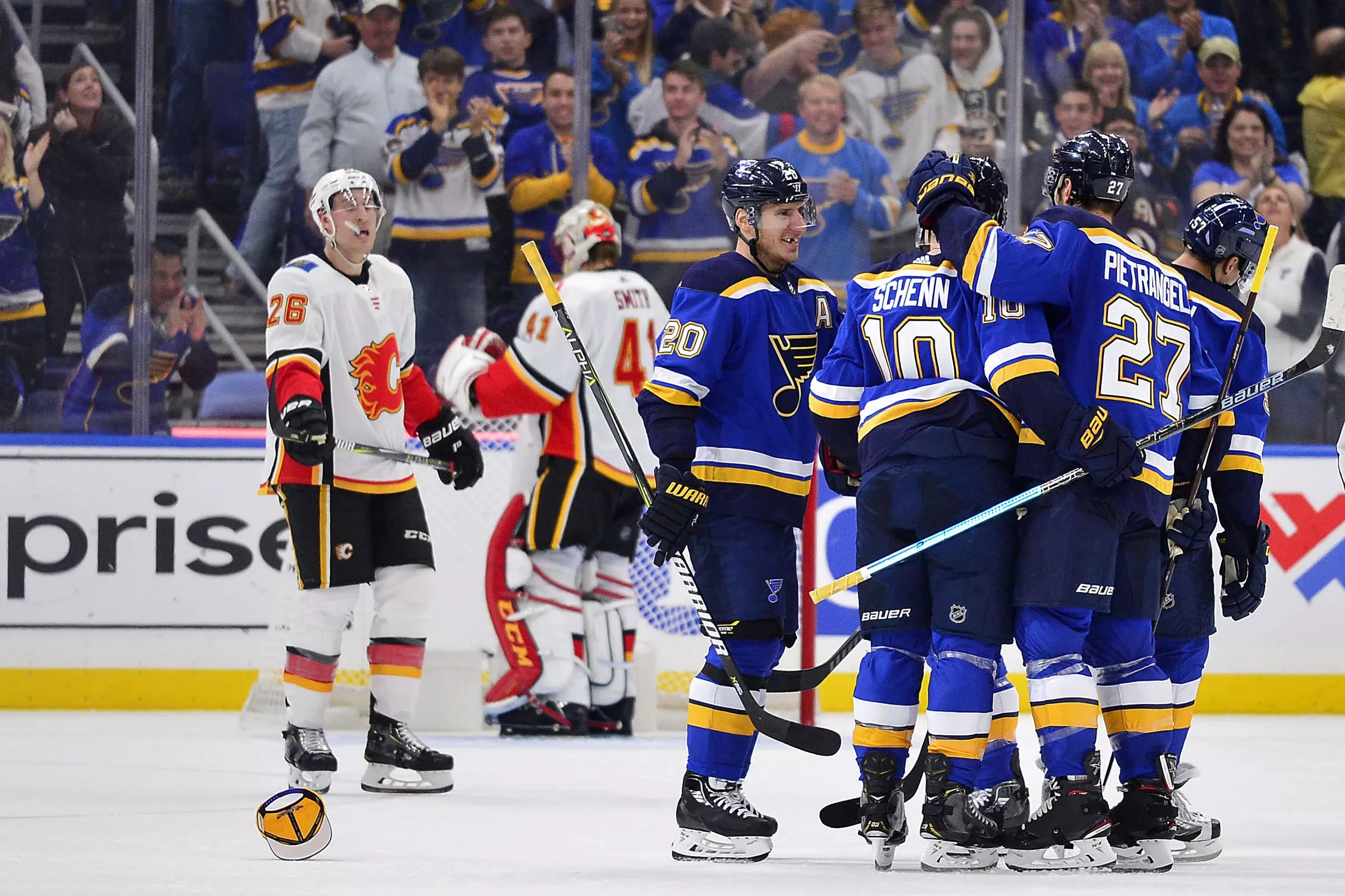 Calgary Flames (3) @ St. Louis Blues (5): Late Third Period Rally Falls ...