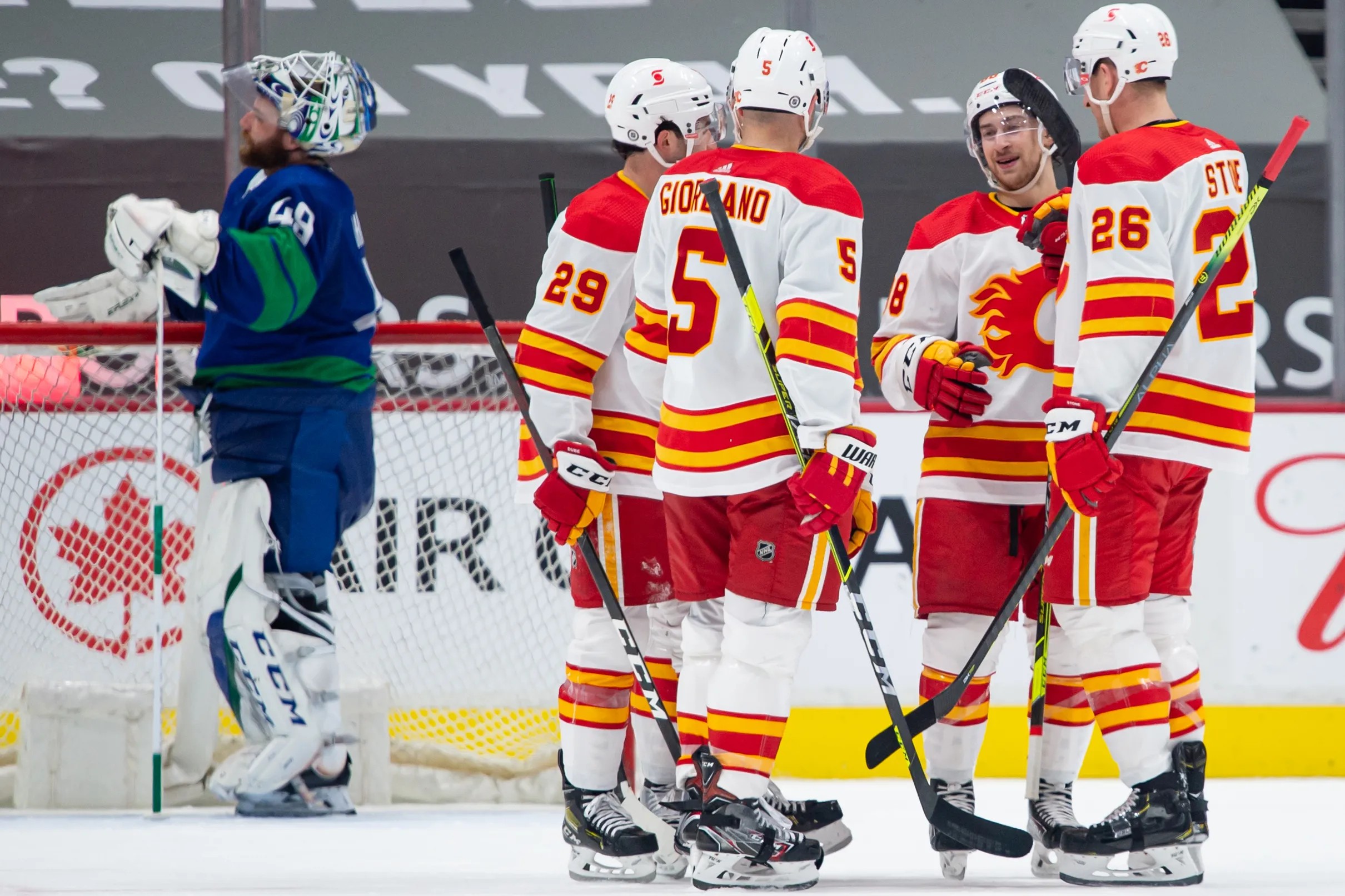 Flames Try Their Best To Lose After Having A 5-1 Lead, Defeat Vancouver ...