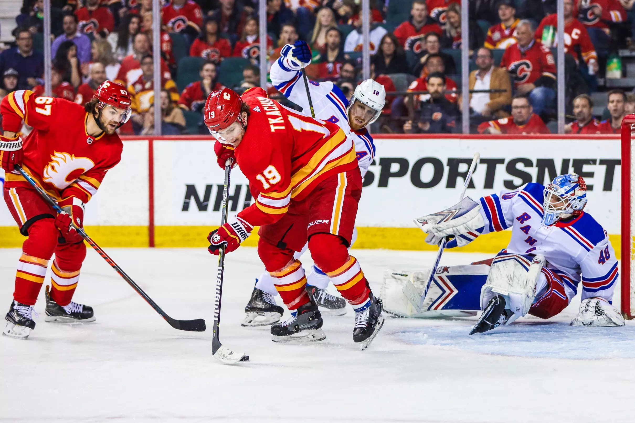 Calgary Flames (5) vs New York Rangers (1): Tkachuk has 5 points ...