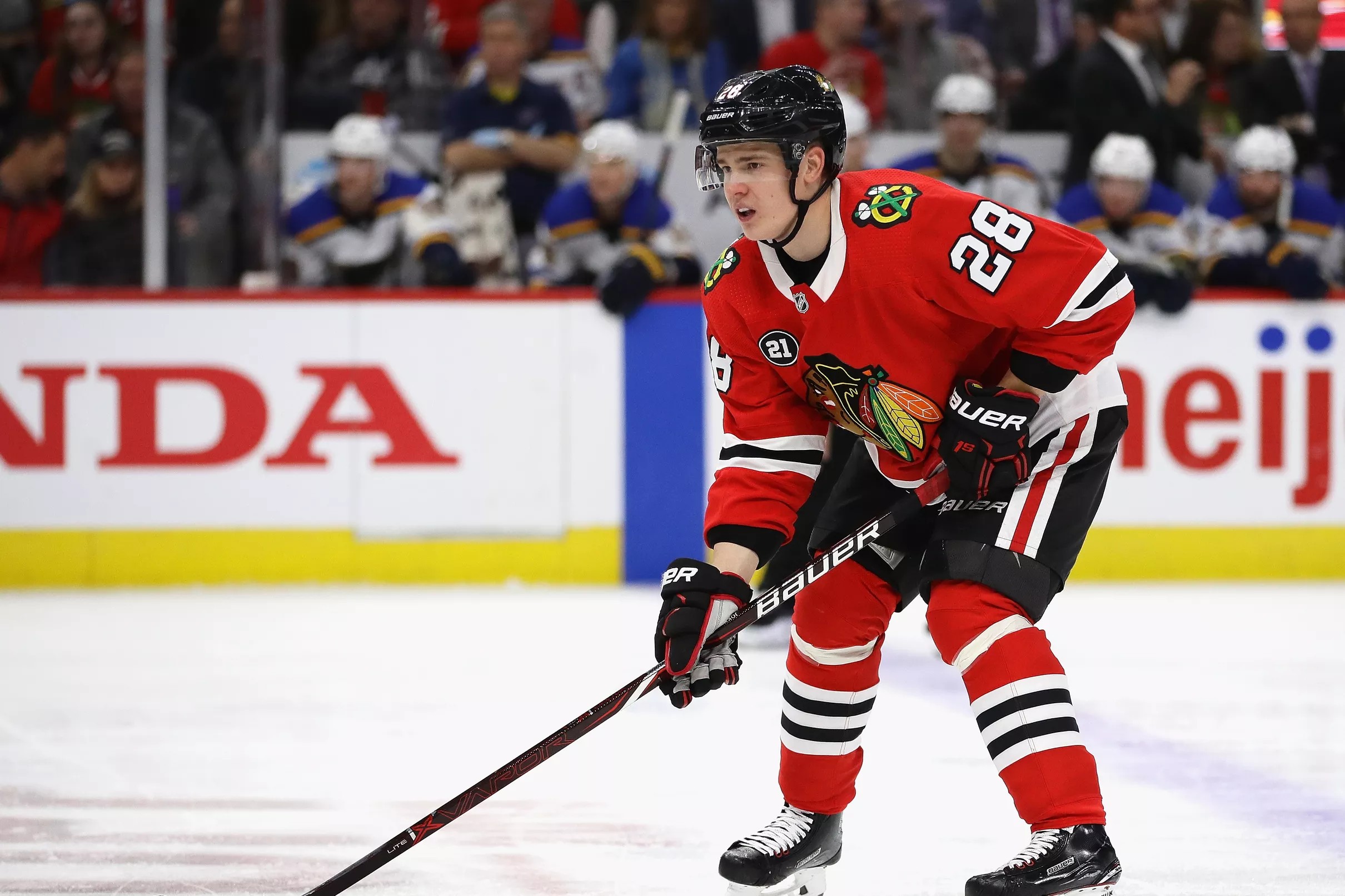 Blackhawks’ Henri Jokiharju out with illness vs. Golden Knights