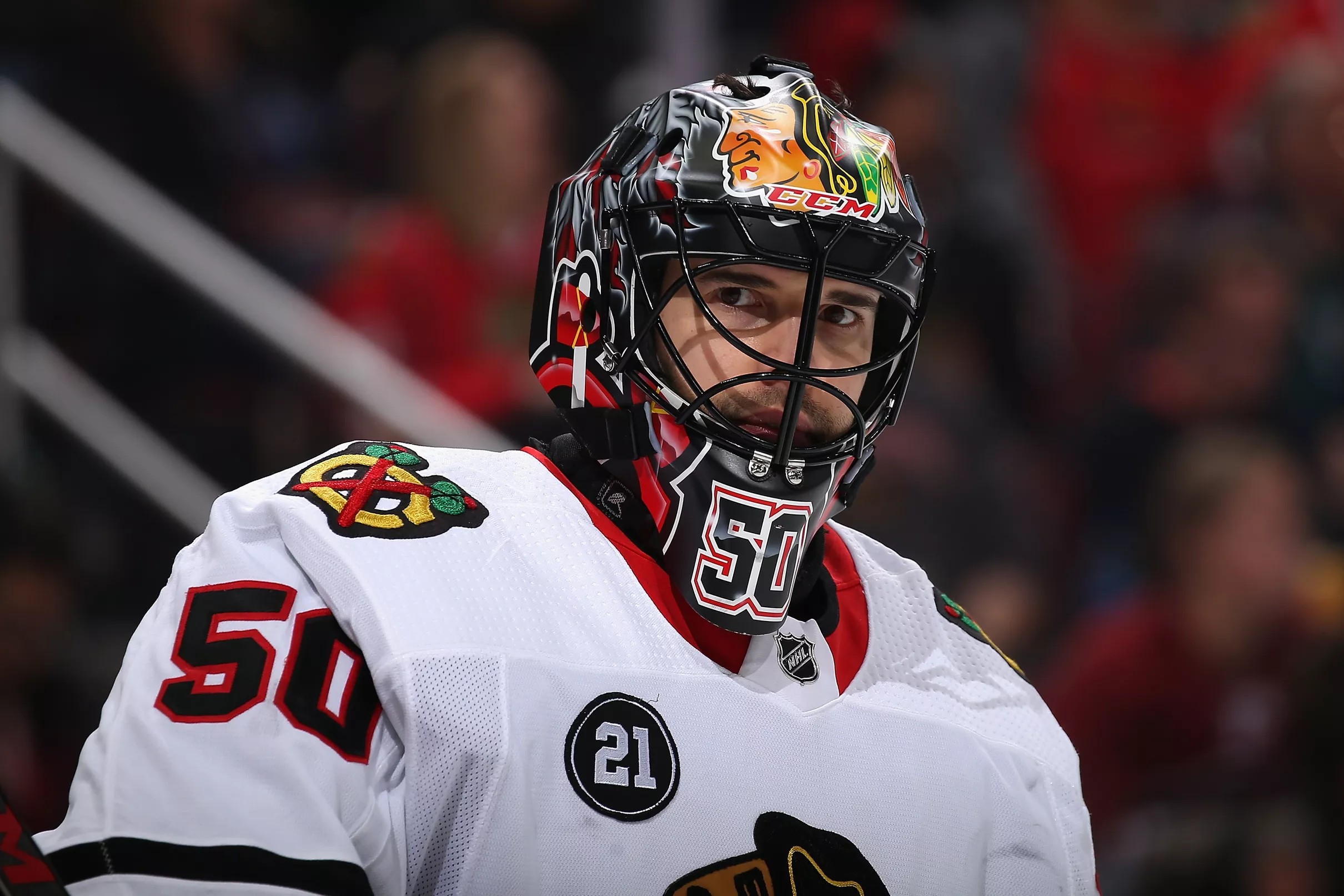Corey Crawford named Blackhawks nominee for 2019 King Clancy Trophy