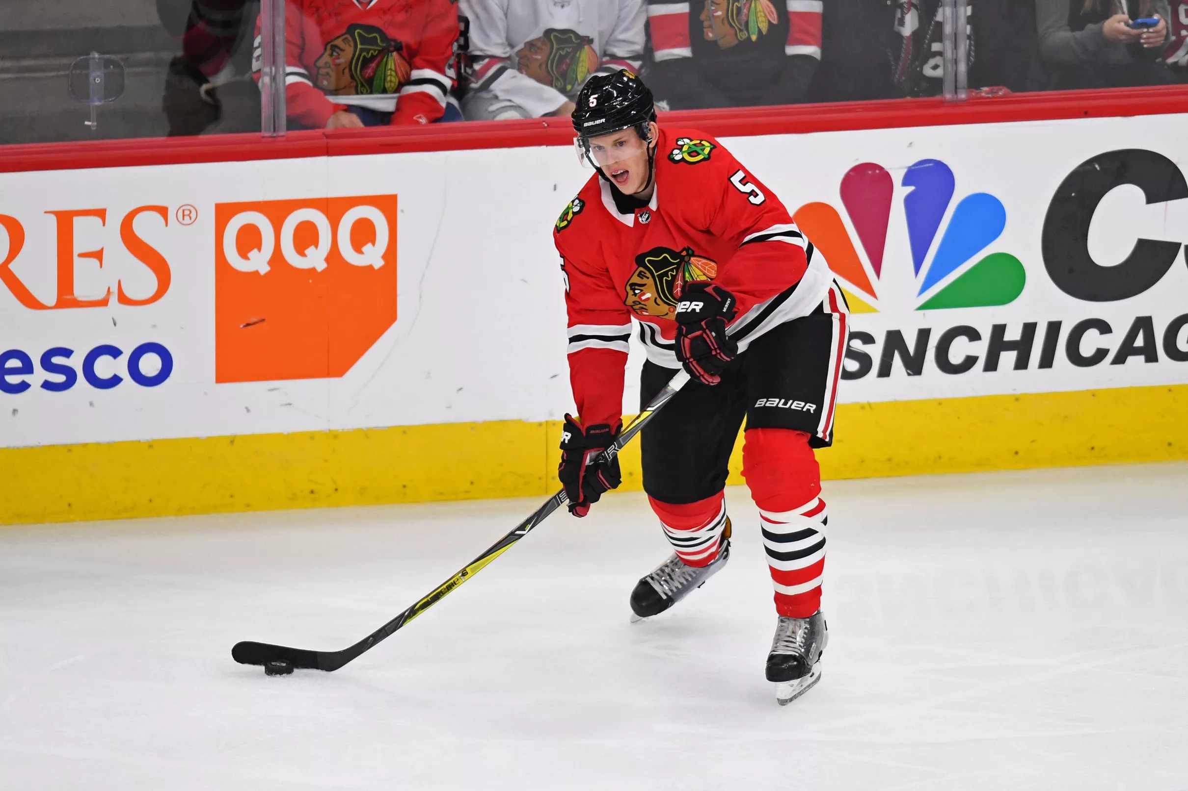 Connor Murphy returns to the lineup as the Blackhawks face Minnesota