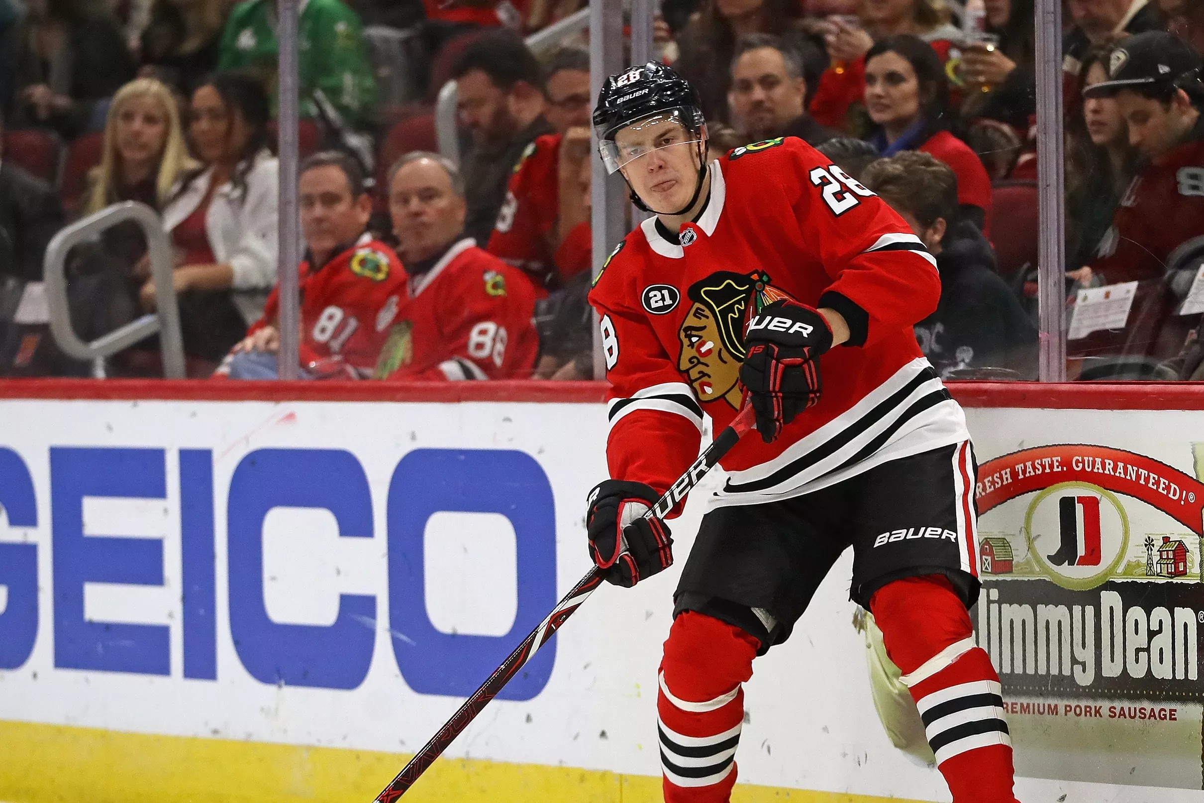Henri Jokiharju will play for Blackhawks vs. Predators