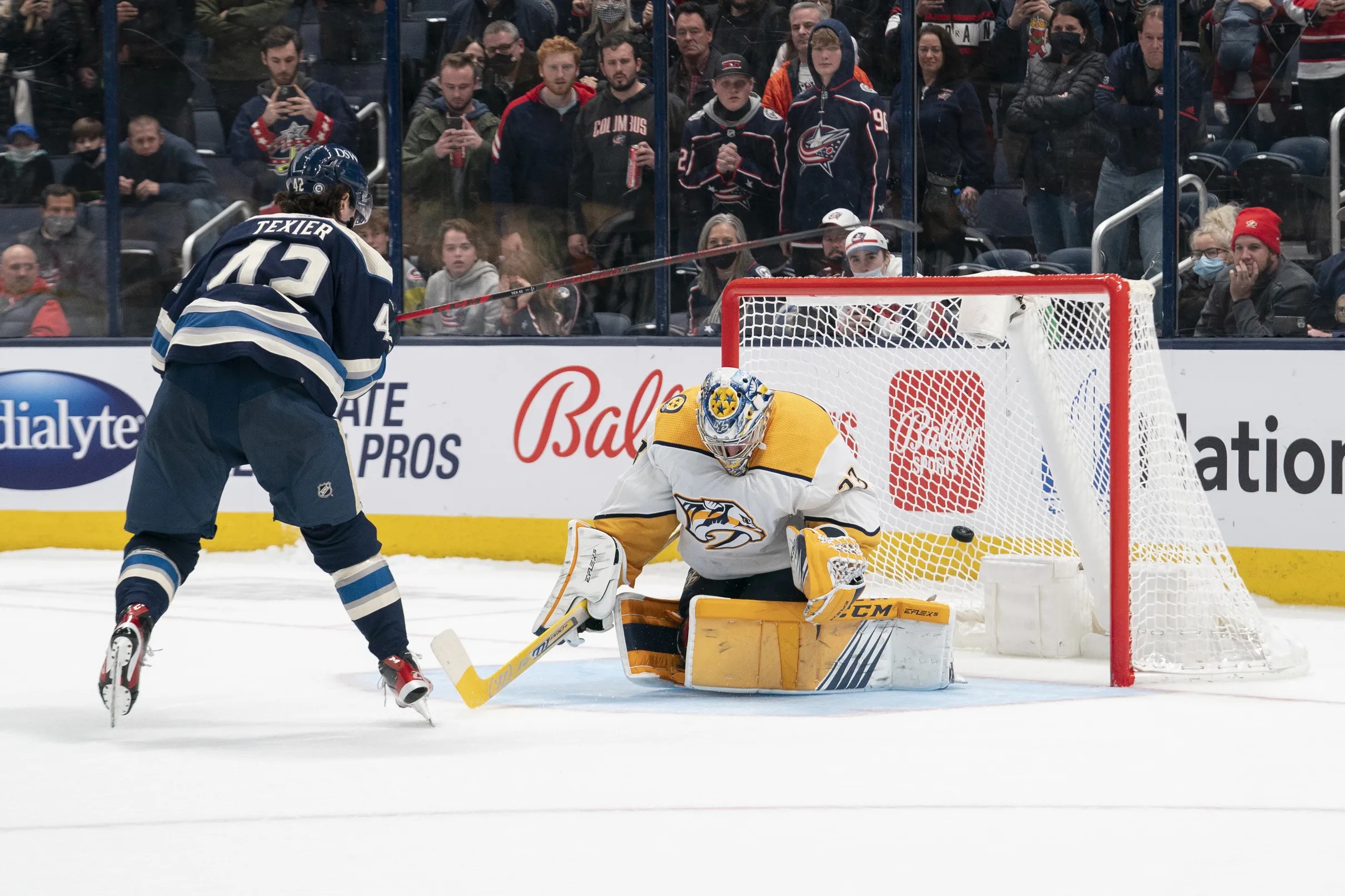 2022 Blue Jackets Player Review: Alexandre Texier had a very promising ...