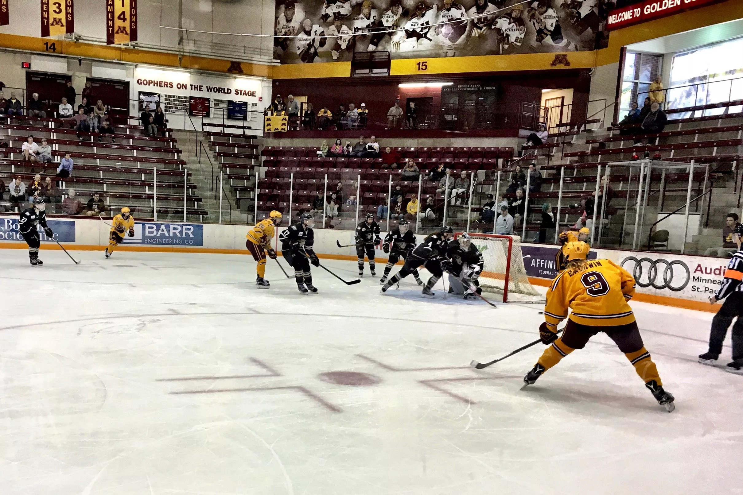 Woken With Two Goals Again in Gopher Win