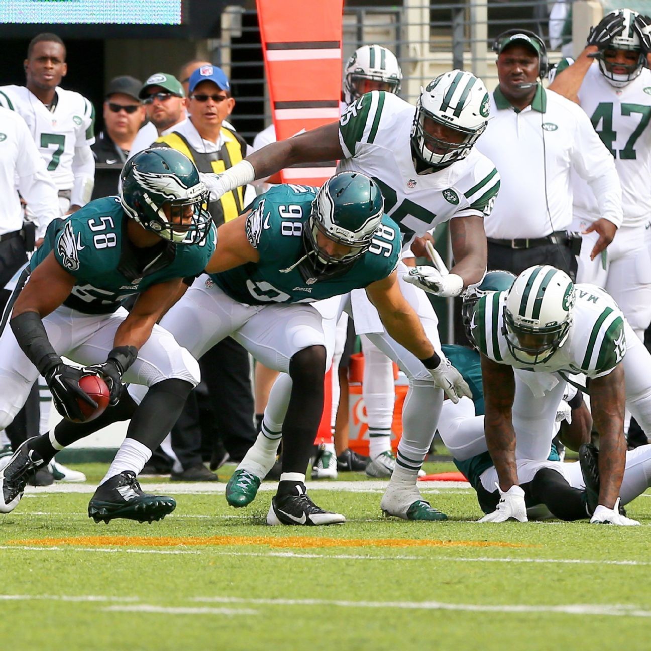 Jets WR Marshall: No more laterals after blunder