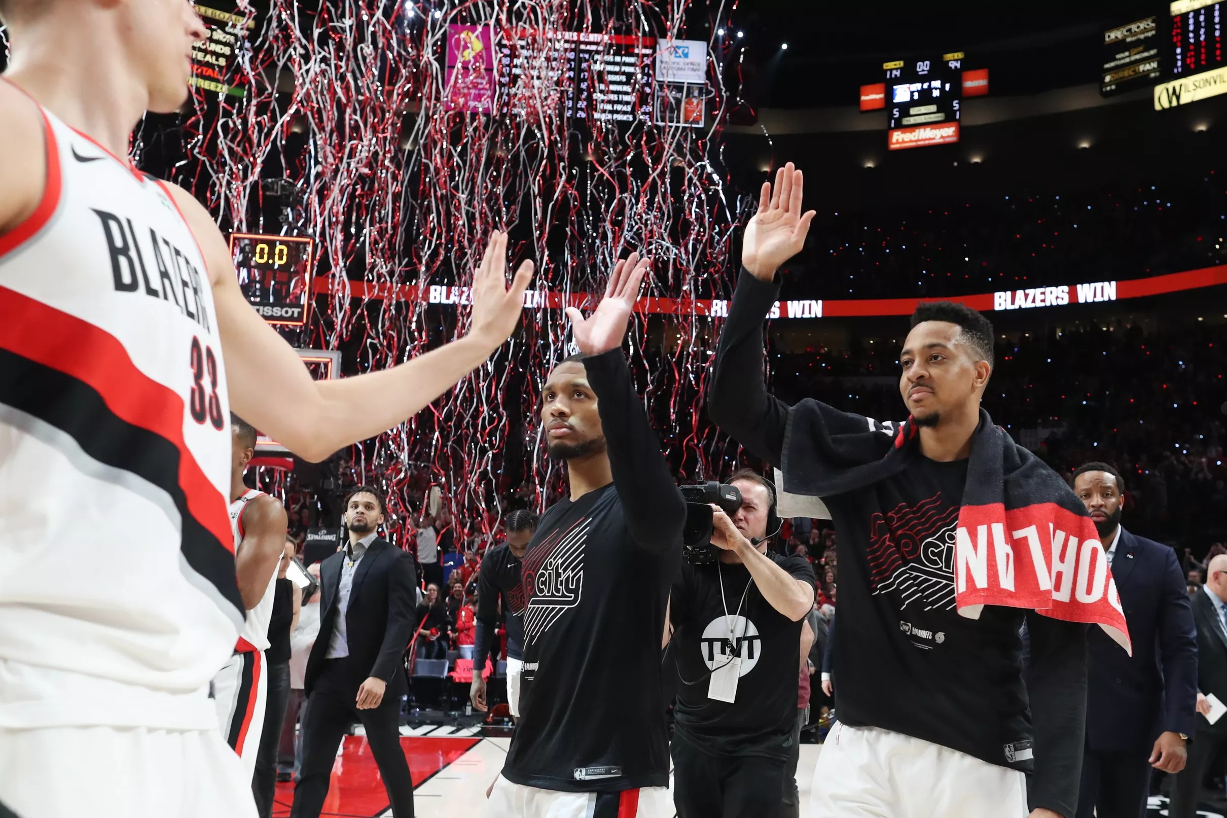 The Blazers are dominating a playoff series.