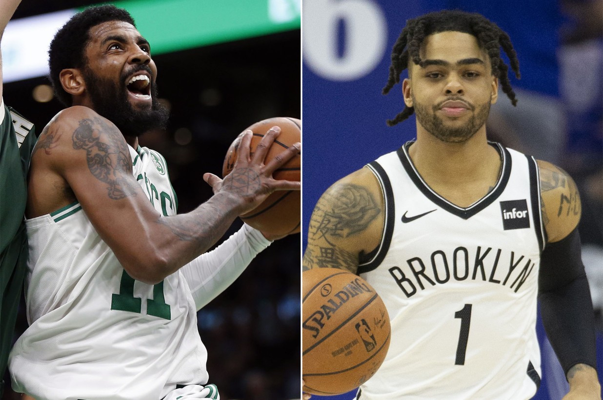 D’Angelo Russell coming to terms with Kyrie Irving, Nets’ hoopla