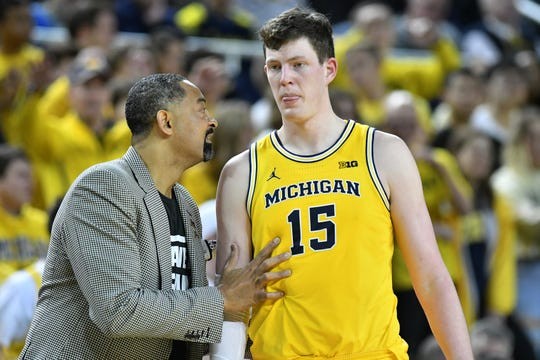 Michigan's Jon Teske tries to find his 'sweet spot' as he fights a big ...