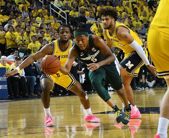 Live updates: MSU leads UM, 56-55, with 8:20 left in 2H