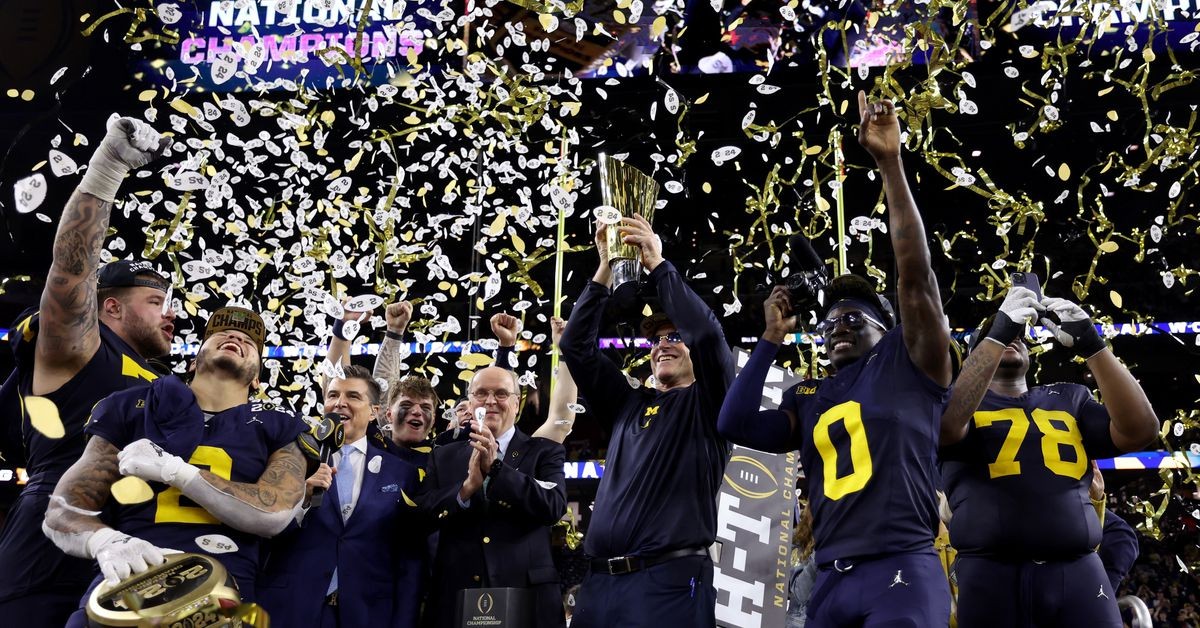 Michigan Wolverines National Championship Autographed Football Contest