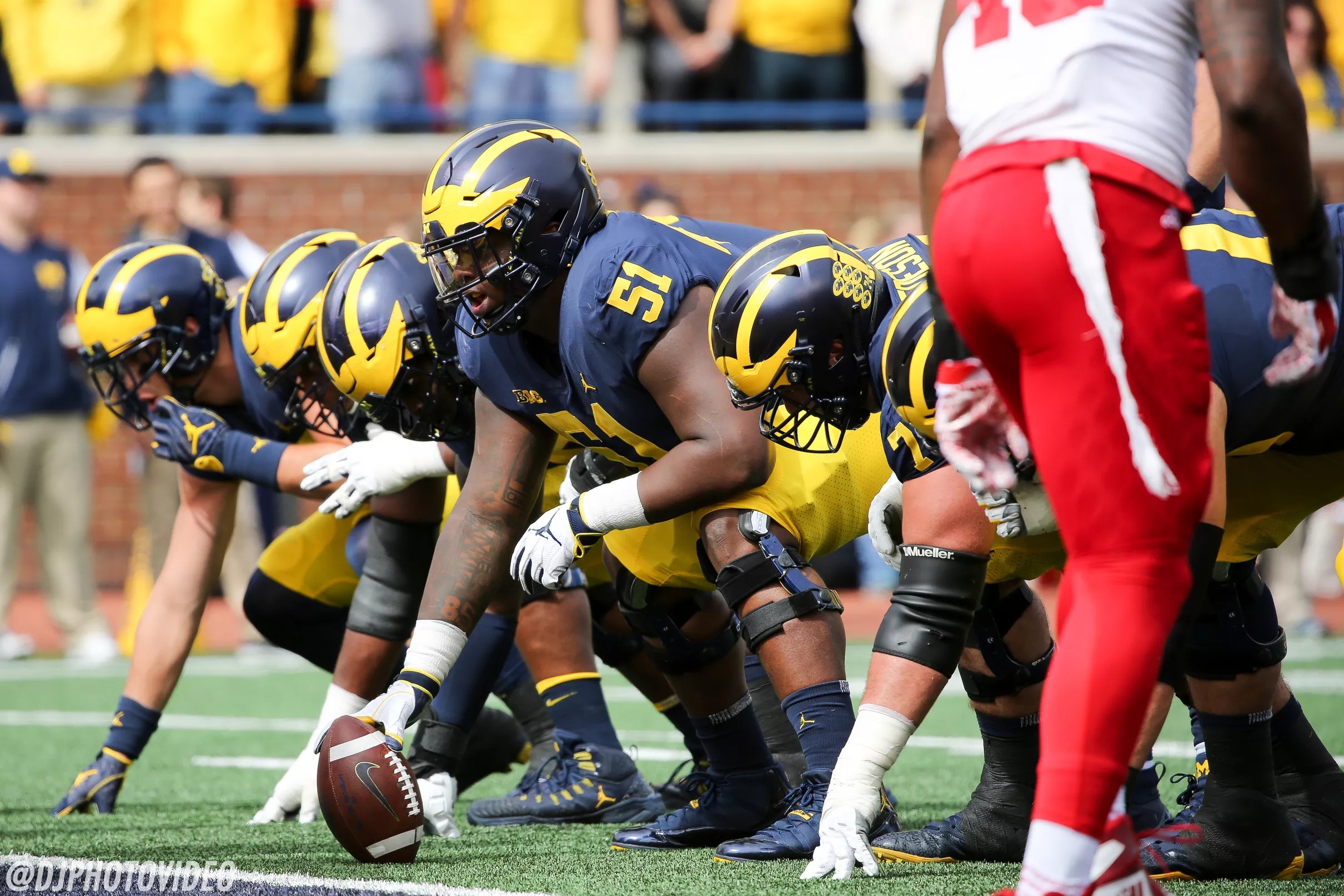 Michigan’s offensive line already ahead of where it was last season