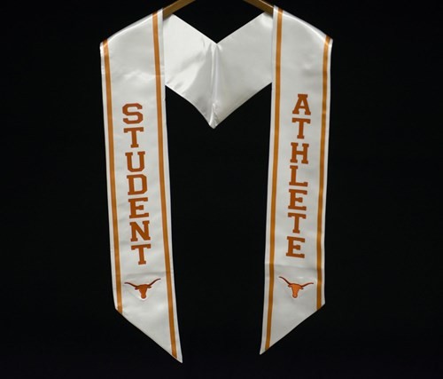 Longhorn graduates presented with student-athlete stole