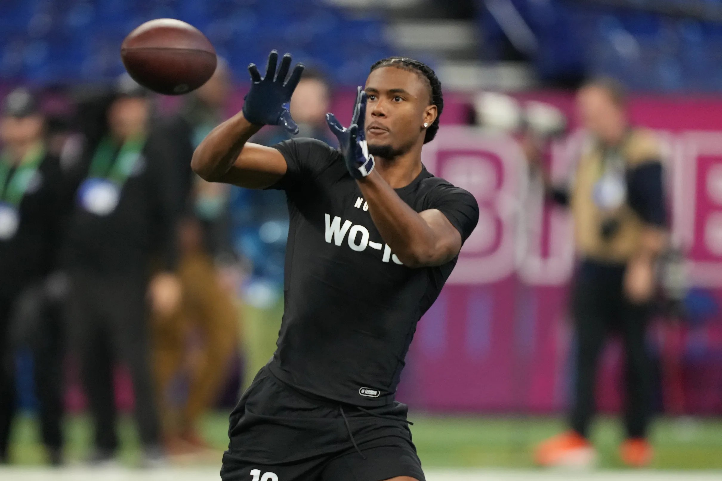 Texas WR Adonai Mitchell selected with the No. 33 pick by the ...