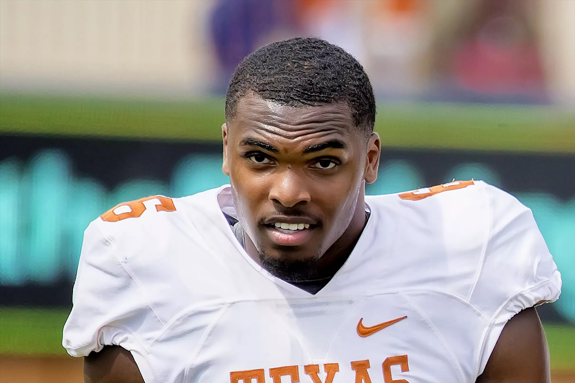 Improved Texas WR Devin Duvernay splitting reps with the ones