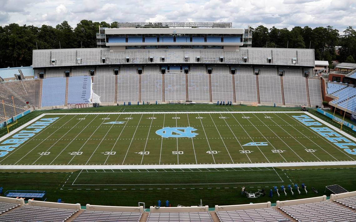 Kenan Stadium gets new grass - overnight
