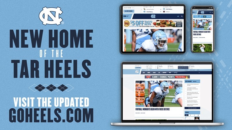 Welcome To The Redesigned GoHeels.com