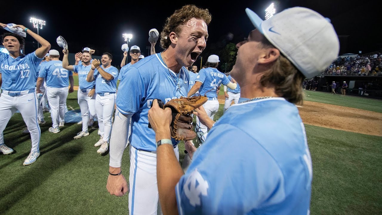Video: UNC Baseball Advances to Super Regionals with 4-3 Win Over LSU ...