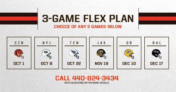 3-Game Flex Plans On Sale Now