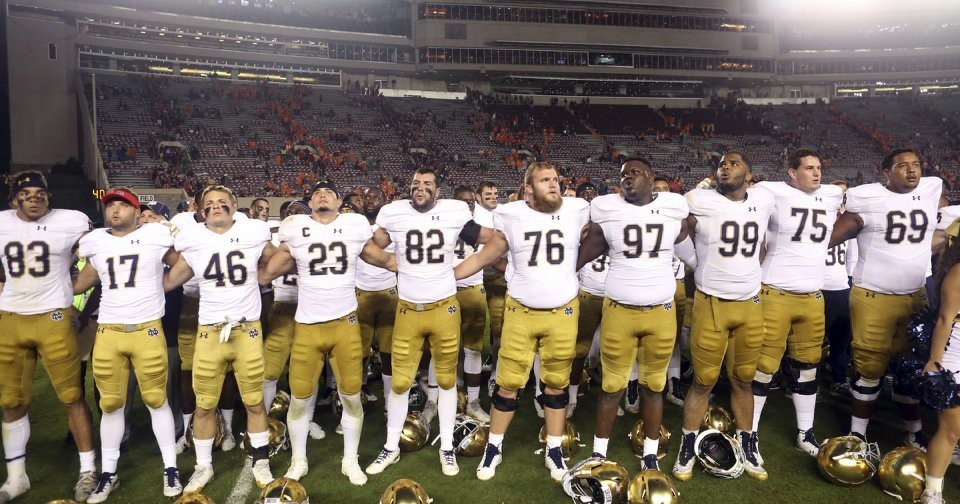 Notre Dame now ranked No. 1