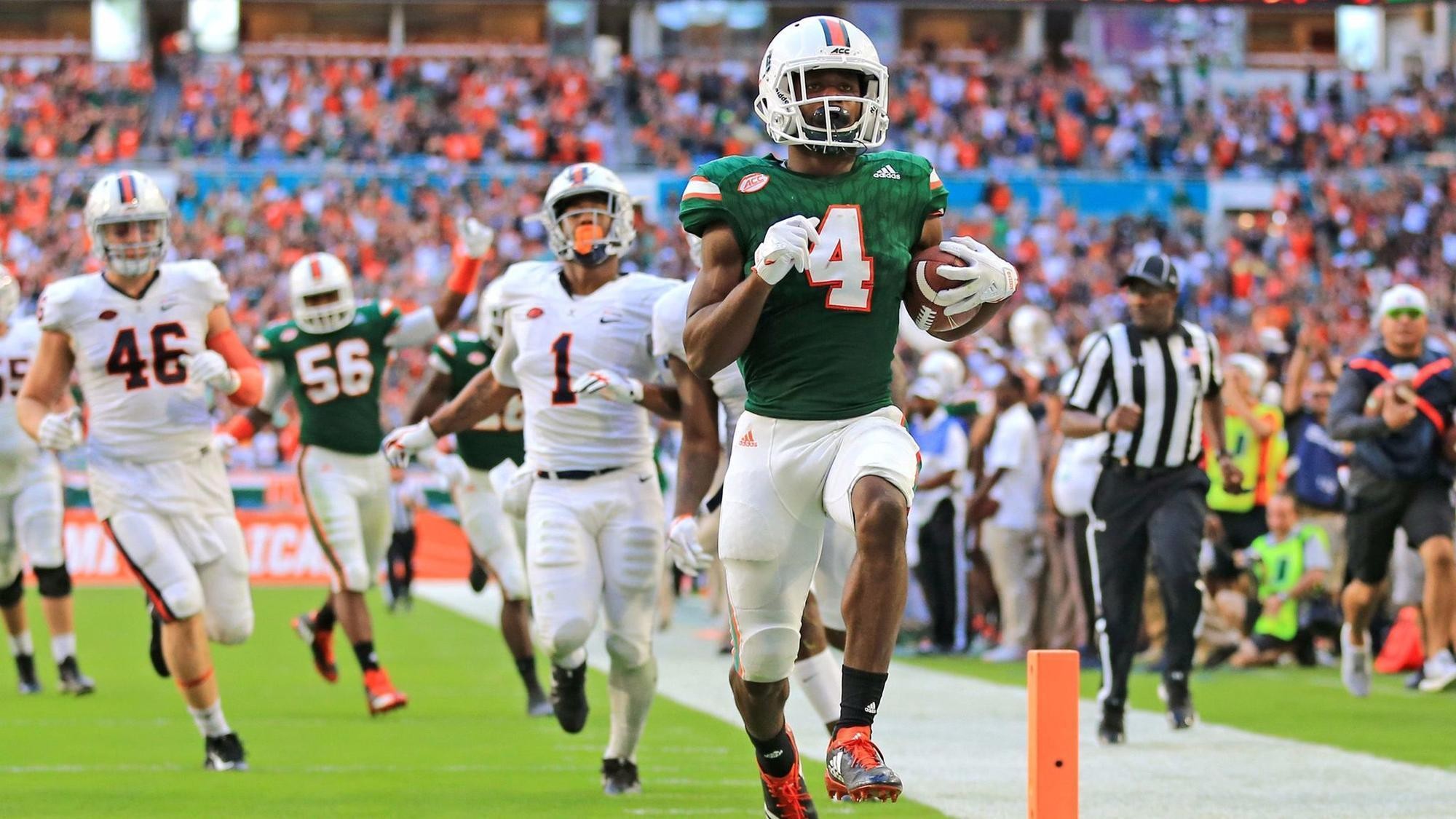 Hurricanes Jaquan Johnson, Trent Harris earn ACC Player of the Week ...