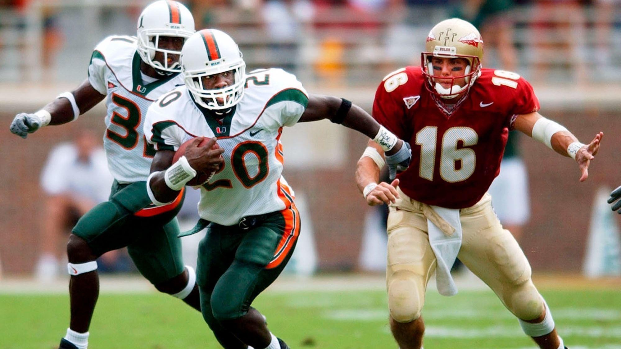Former UM great Ed Reed visits with Hurricanes ahead of clash with No ...