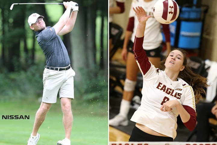 Naumec, Naughton Named Eagles of the Week