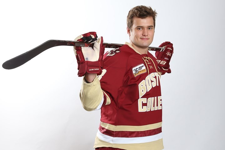 Wahlstrom Picks Up Hockey East Rookie of the Week Honors