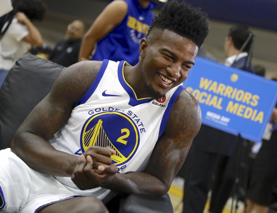 Watch: Warriors rookie Jordan Bell throws alley-oop off the glass to ...