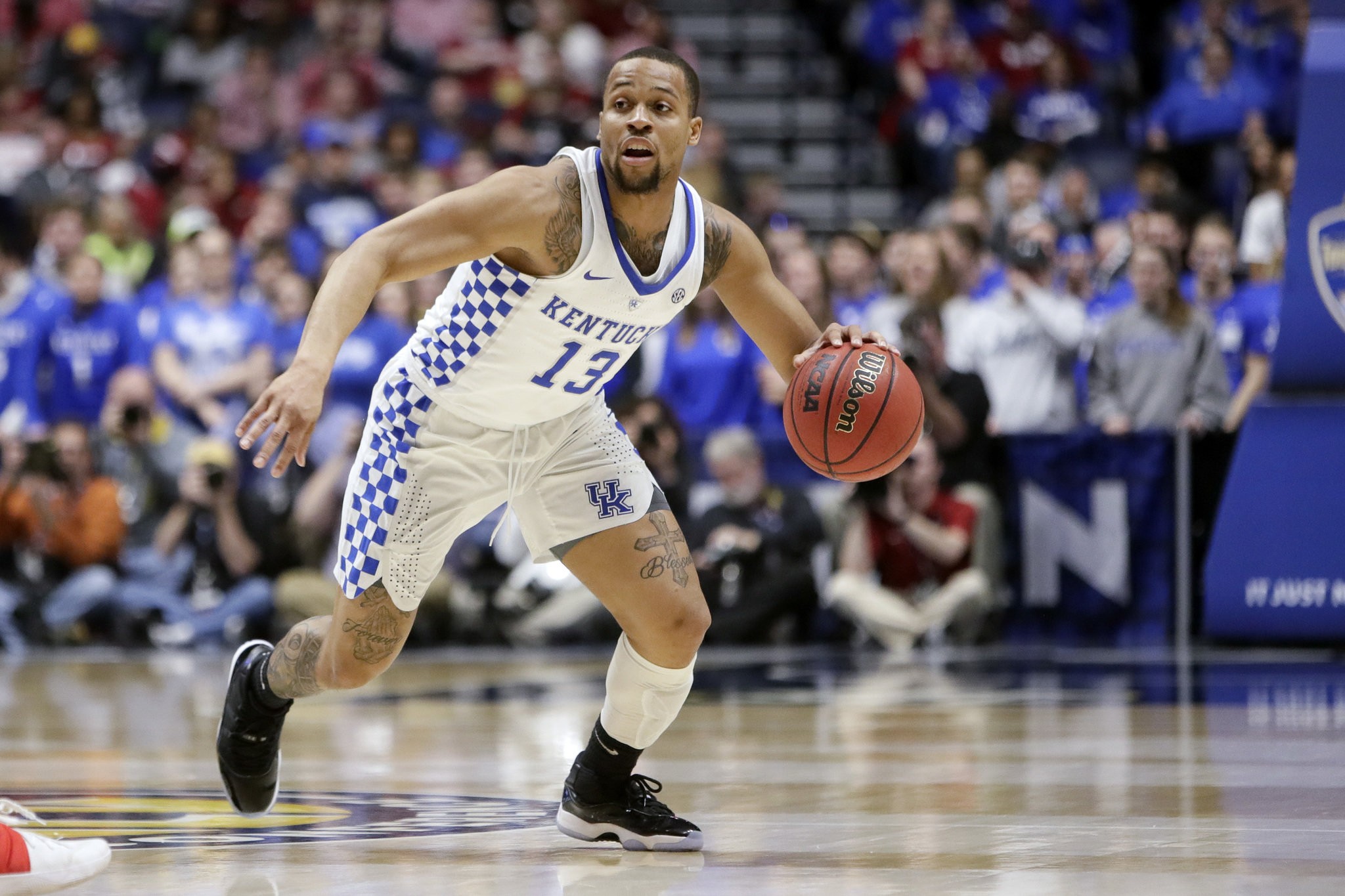 Jordan Bell describes his first time trying to guard LeBron James
