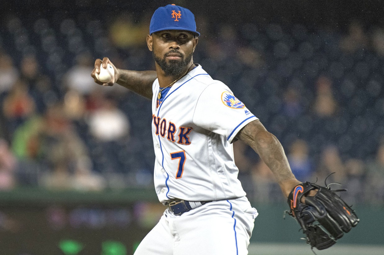 Jose Reyes has some pitching fun — and a 54.00 ERA