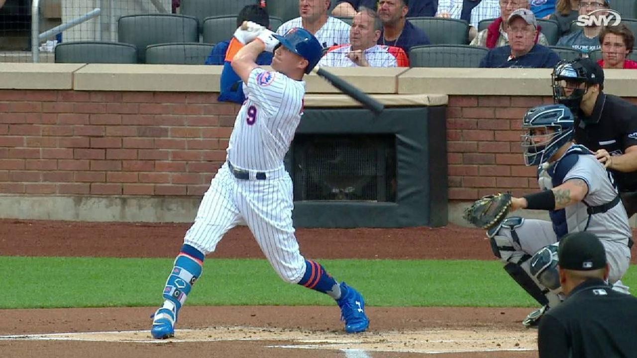 Nimmo connects for 1st career leadoff homer
