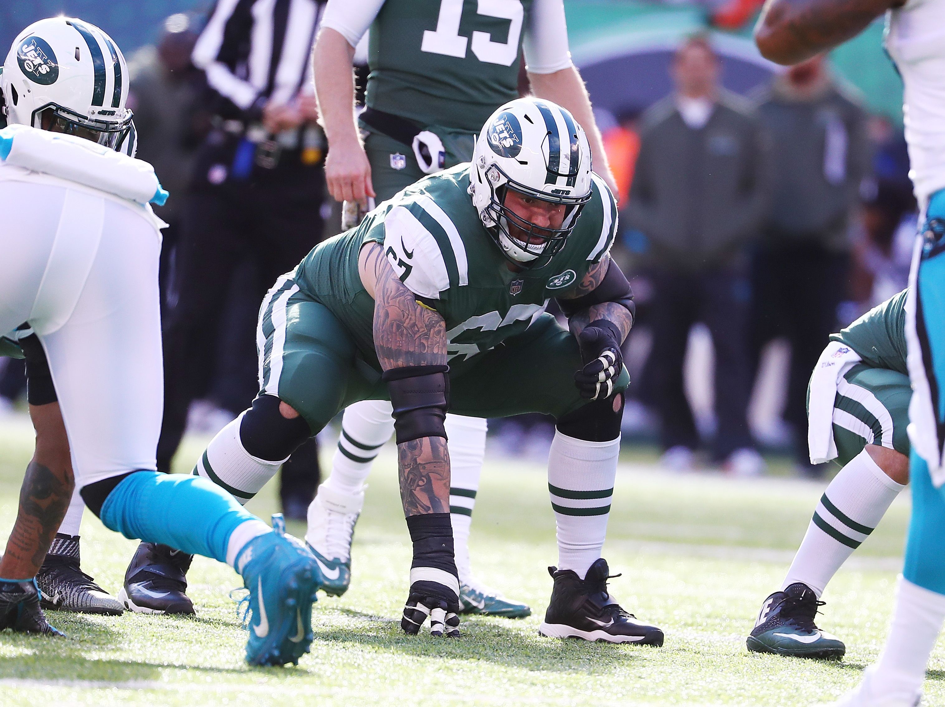 Brian Winters talks adjustments when blocking for Le’Veon Bell