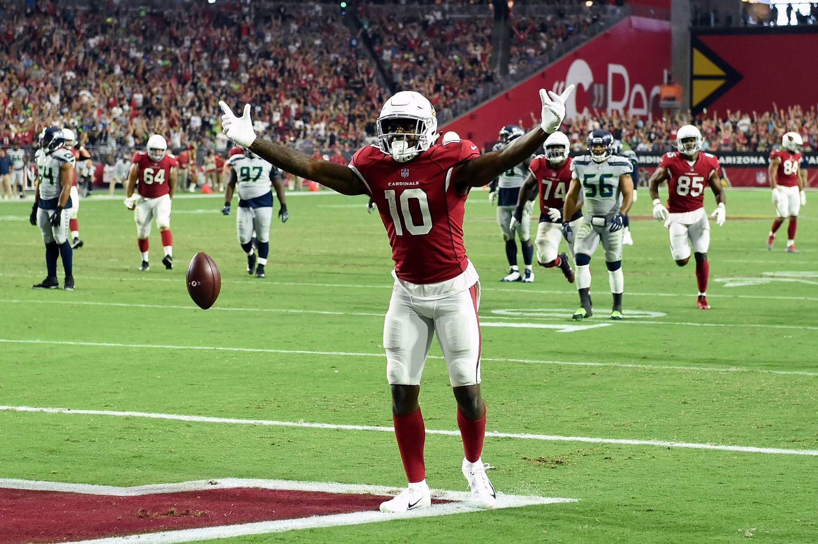 Arizona Cardinals down two receivers against Chiefs
