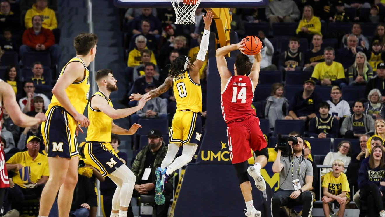 Michigan basketball stuns Wisconsin, 87-79, in OT behind Hunter ...
