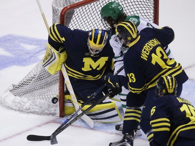 North Dakota 5, Michigan 2: Wolverines fall short of Frozen Four