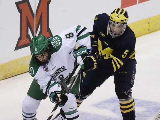 Game thread: JT Compher scores; Michigan, North Dakota tied, 2-2