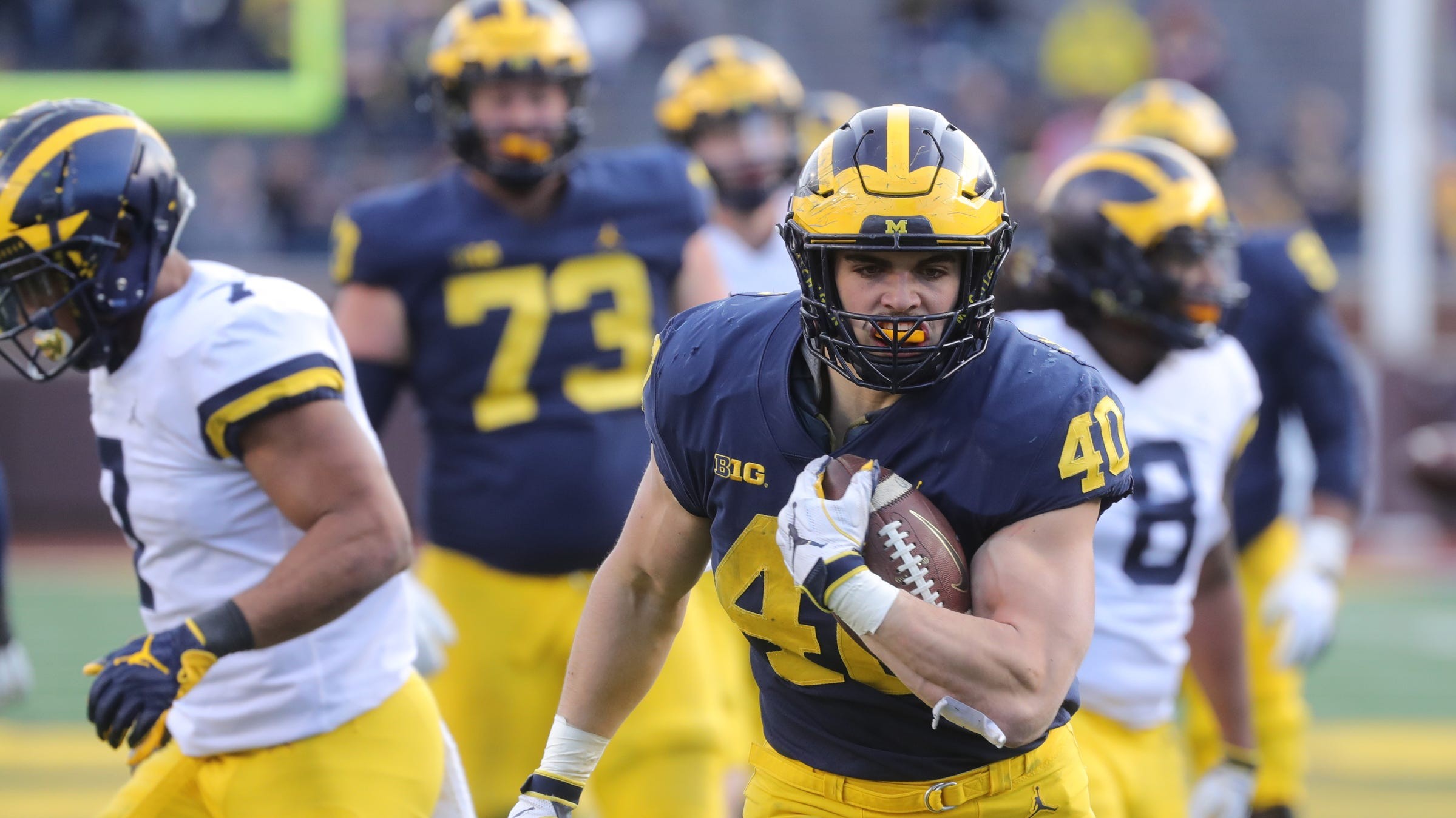 After (another) position change, this Michigan Wolverine leads the pack ...