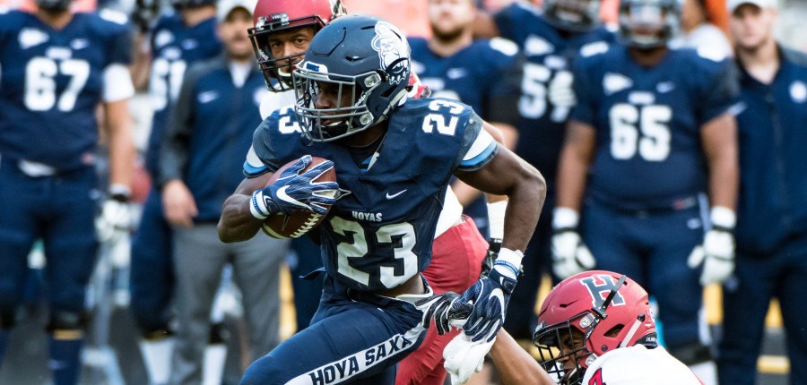 Harvard Tops Georgetown Football at RFK Stadium