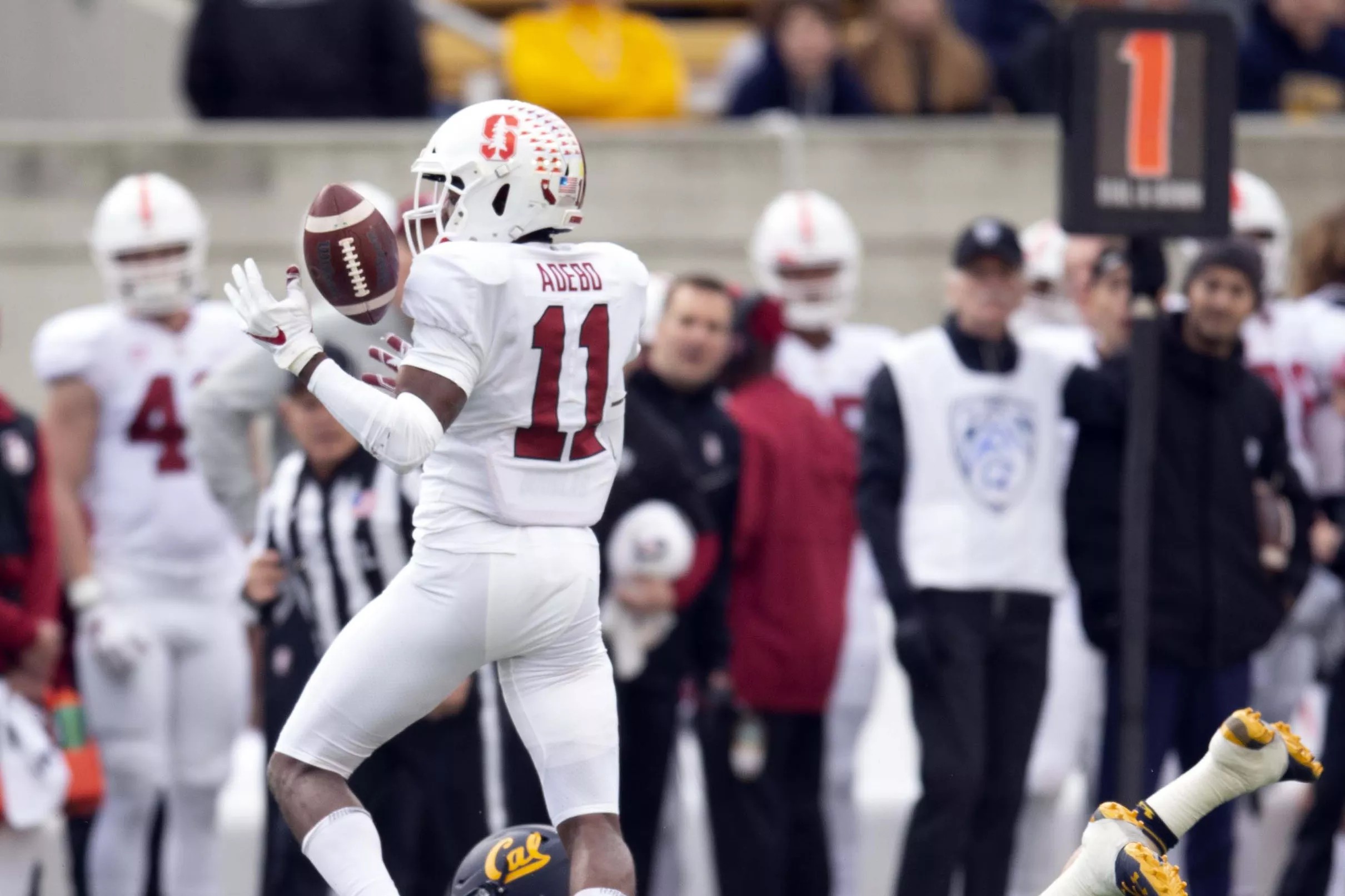 Stanford Greats Praise Adebo Following Interception