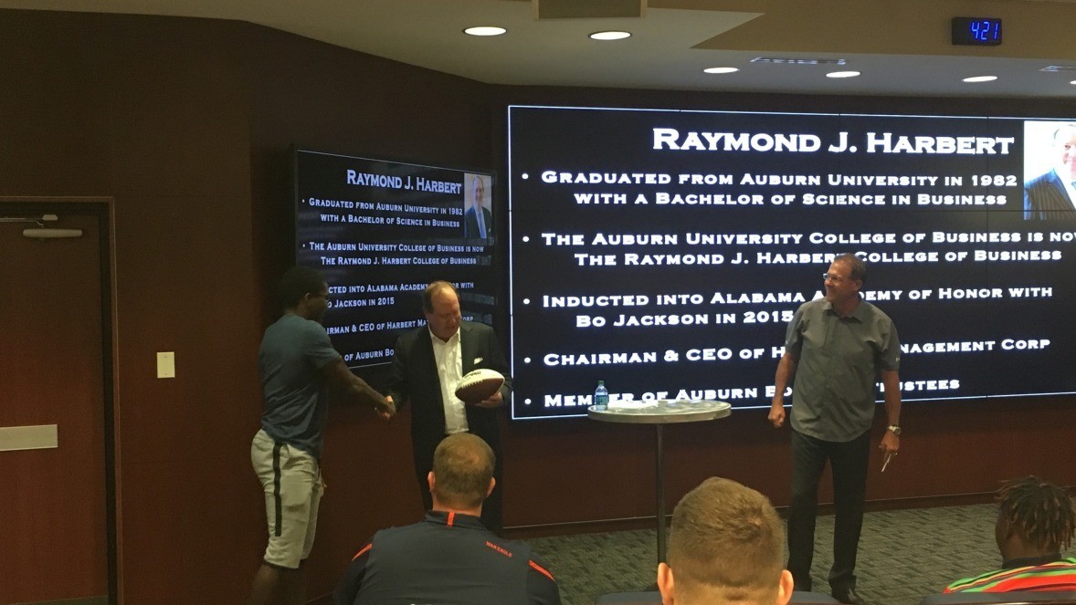 'You have to get back up' - Raymond Harbert speaks to Auburn football team