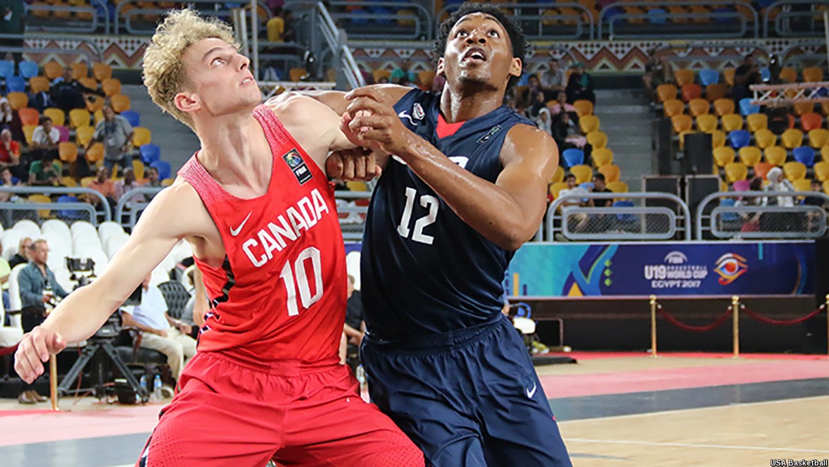 Austin Wiley with 13 pts, 17 reb in USA's 99-87 loss to Canada in FIBA ...