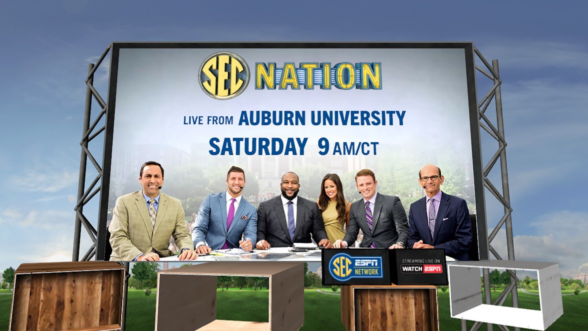 SEC Nation coming to Auburn for Saturday's Georgia game