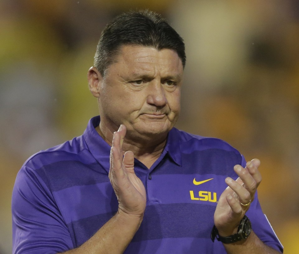 Orgeron: "I think we're about as healthy as we've been on the offensive ...