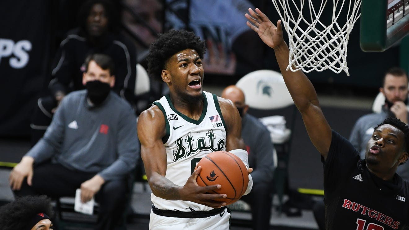 Aaron Henry scores 20, No. 23 Michigan State throttles No. 15 Rutgers 68-45