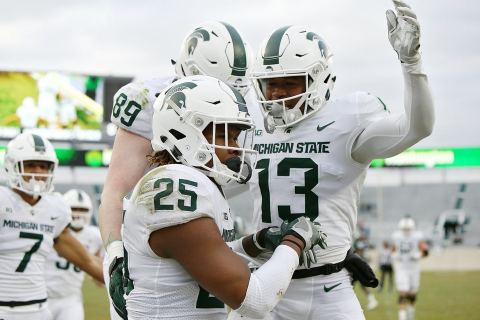 Michigan State wide receivers step up with lofty expectations this season